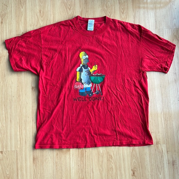 Delta | Shirts | Vintage 202 Homer Simpson Well Done Tshirt Size Xl ...